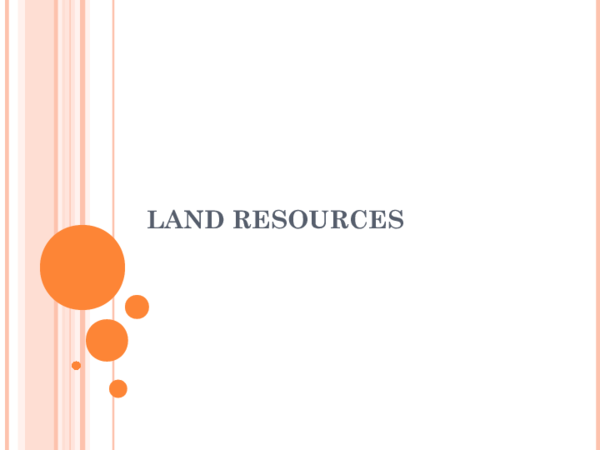 (PDF) Land Resources