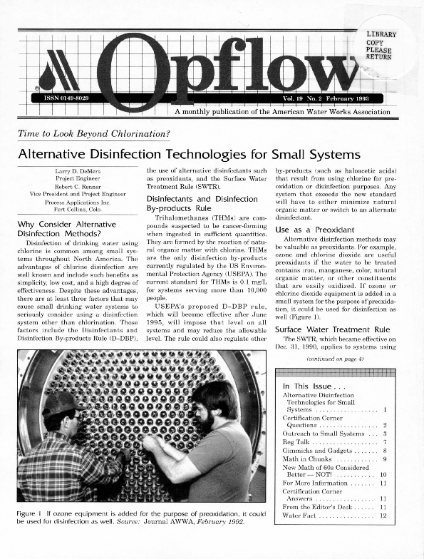 (PDF) Alternative Disinfection Technologies for Small Systems