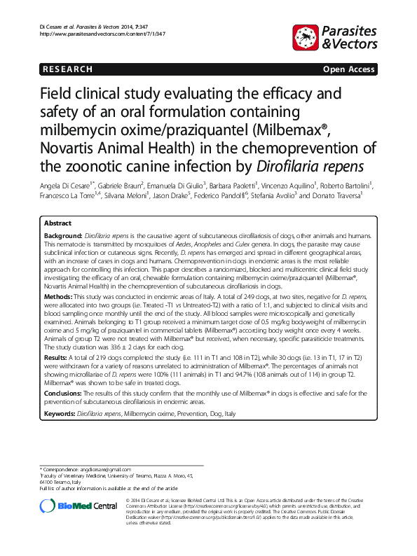 (PDF) Field clinical study evaluating the efficacy and safety of an ...