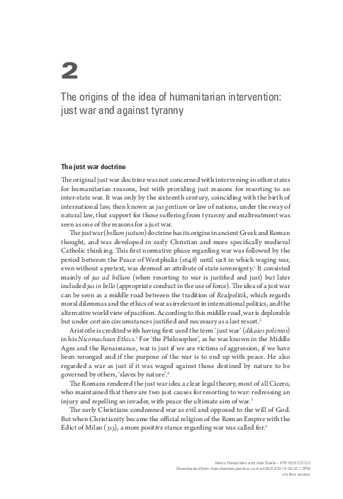 (PDF) The origins of the idea of humanitarian intervention