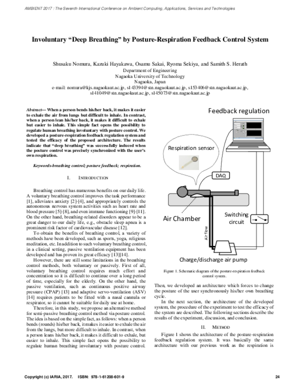 (PDF) Involuntary "Deep Breathing" by Posture-Respiration Feedback ...