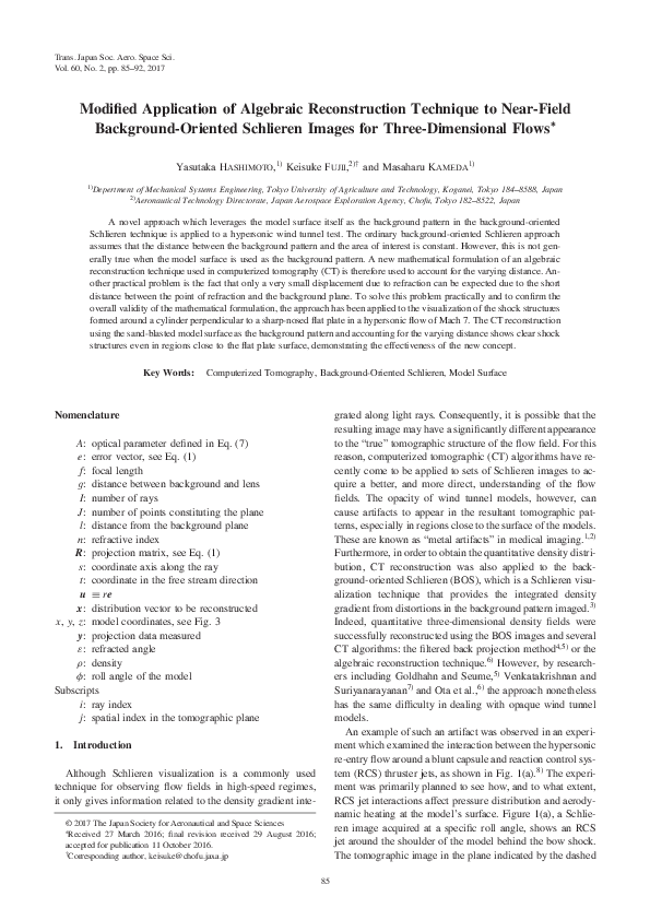 (PDF) Modified Application of Algebraic Reconstruction Technique to Near-Field Background ...