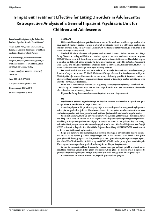 (PDF) Is inpatient treatment effective for eating disorders in ...