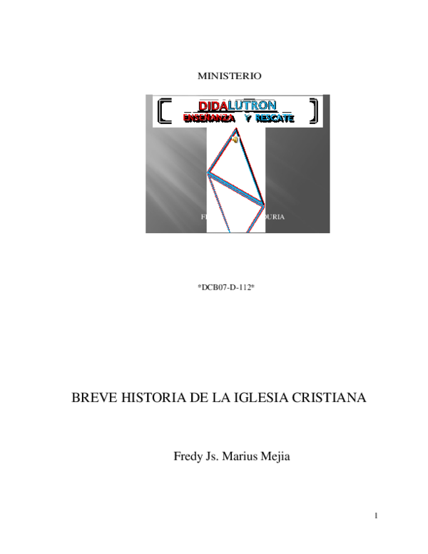(PDF) Breve Historia de la Iglesia