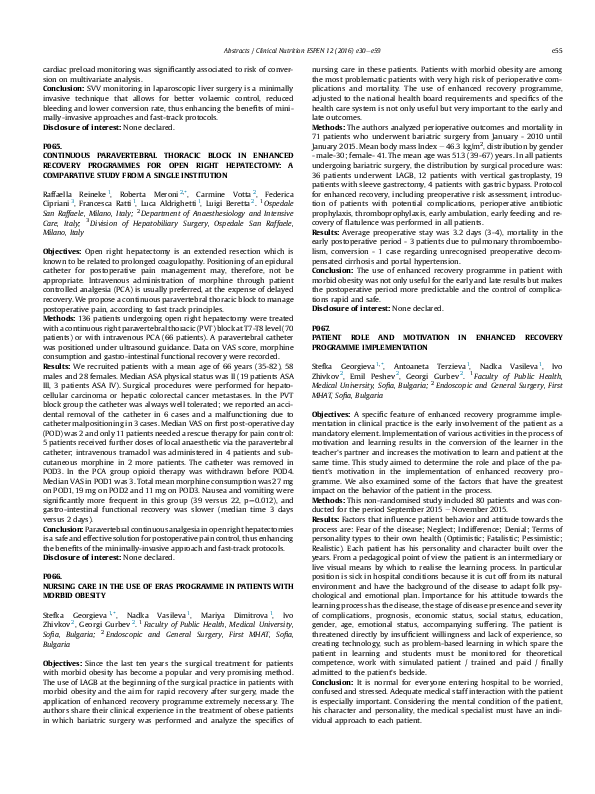 (PDF) Continuous paravertebral thoracic block in enhanced recovery ...