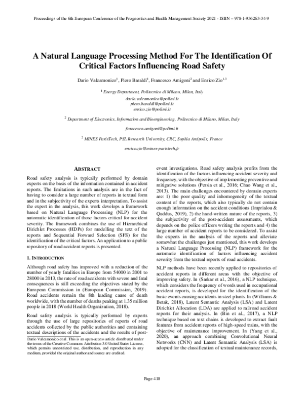 (PDF) A Natural Language Processing method for the identification of the factors influencing ...