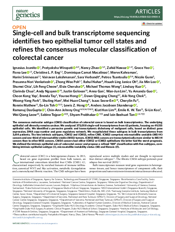 (PDF) Single-cell and bulk transcriptome sequencing identifies two ...