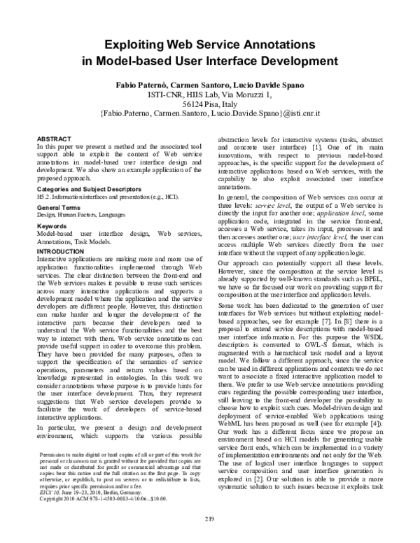 (PDF) Exploiting web service annotations in model-based user interface ...