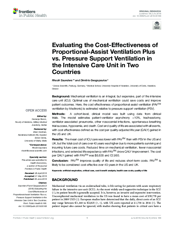 (PDF) Evaluating the Cost-Effectiveness of Proportional-Assist ...