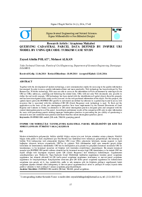 (PDF) Querying Cadastral Parcel Data Defined by Inspire Uri Model by ...