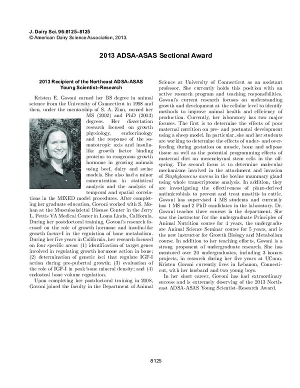 (PDF) 2013 ADSA-ASAS Sectional Award | henry perry - Academia.edu