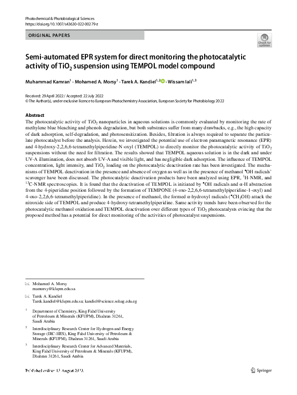 (PDF) Semi-automated EPR system for direct monitoring the ...
