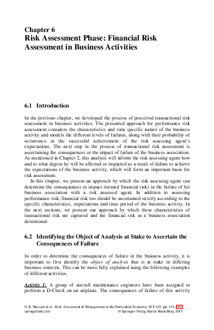 (PDF) Risk Assessment Phase: Financial Risk Assessment in Business ...