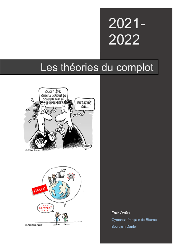 (PDF) Les théories du complot