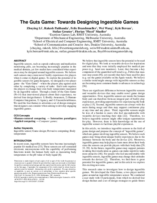 (PDF) The Guts Game