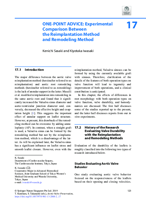 (PDF) ONE-POINT ADVICE: Experimental Comparison Between the ...