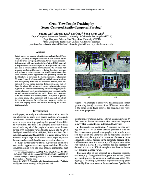 (PDF) Cross-View People Tracking by Scene-Centered Spatio-Temporal Parsing