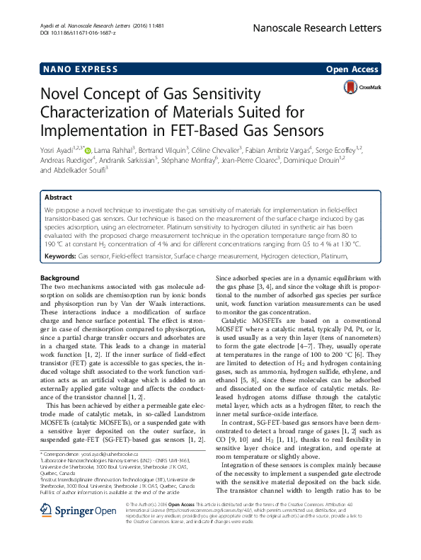 (PDF) Novel Concept of Gas Sensitivity Characterization of Materials Suited for Implementation ...