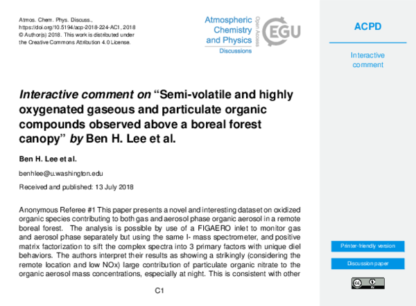 (PDF) Interactive comment on “Semi-volatile and highly oxygenated ...