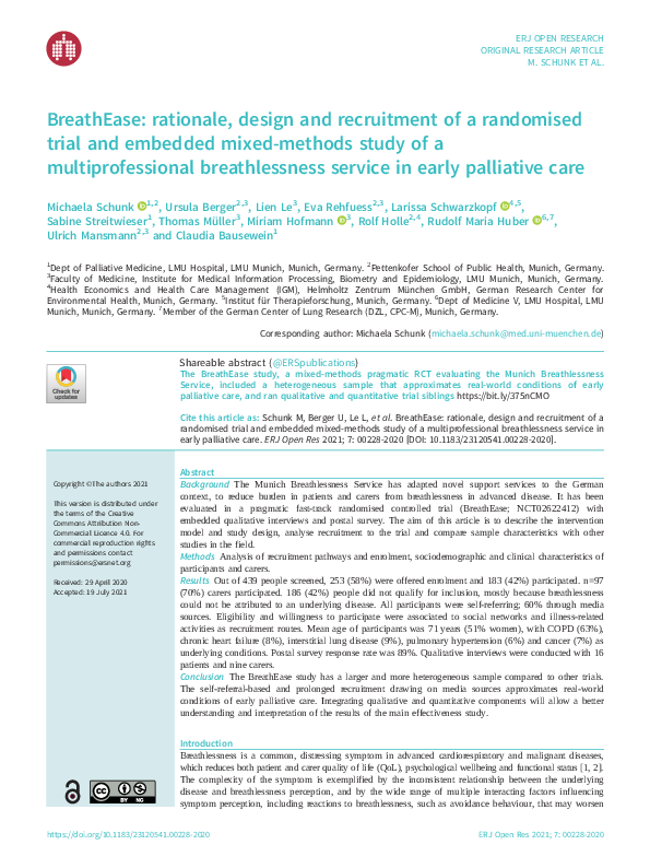 (PDF) BreathEase: rationale, design and recruitment of a randomised ...