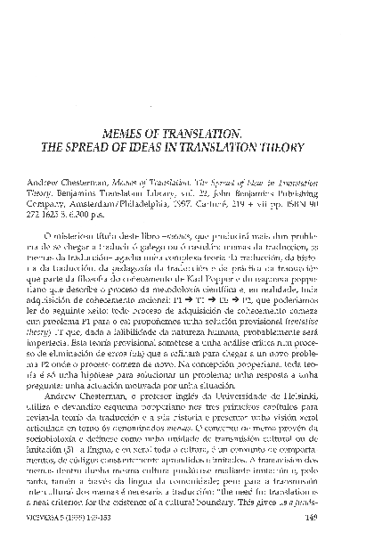 (PDF) Memes of Translation