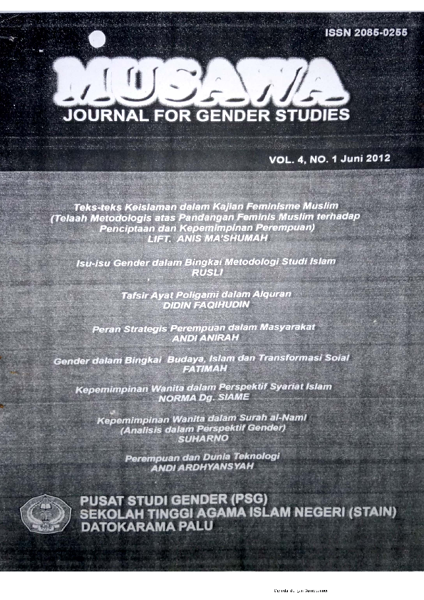 (PDF) Peran Strategis Perempuan dalam Masyarakat