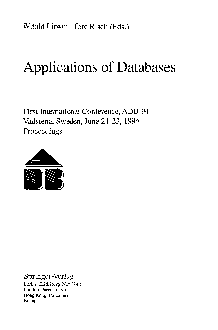 (PDF) Applications of Databases