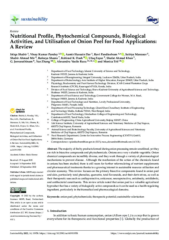 (PDF) Nutritional Profile, Phytochemical Compounds, Biological ...