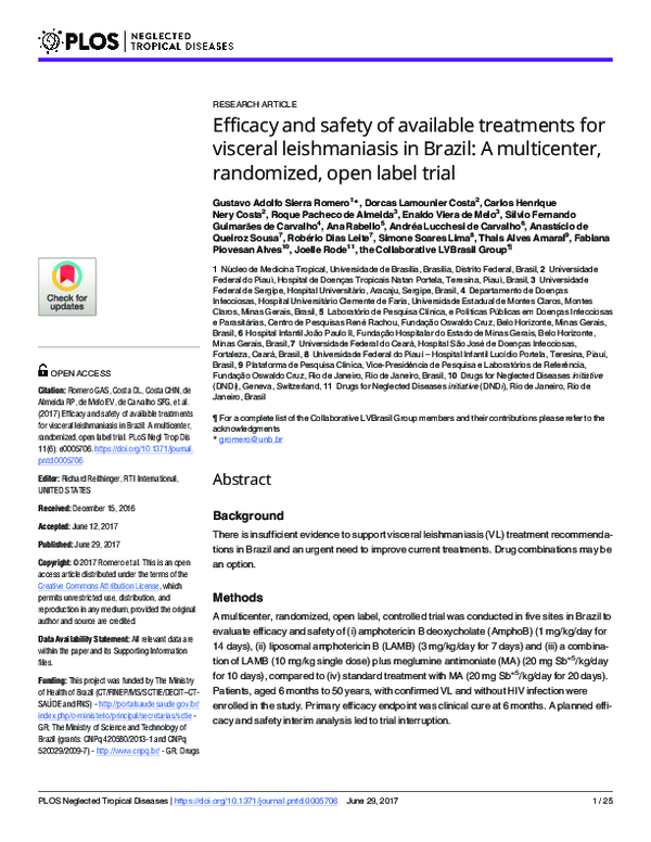 (PDF) Efficacy and safety of available treatments for visceral ...