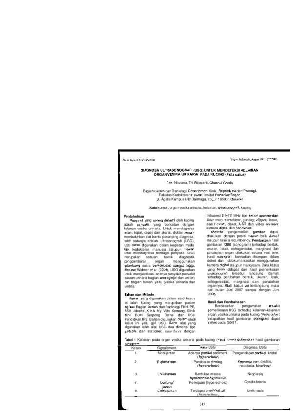 (PDF) Diagnosa Ultrasonografi (USG) untuk mendeteksi kelainan organ ...