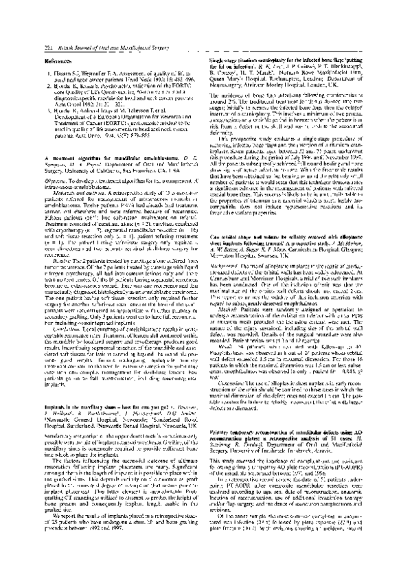 (PDF) Single-stage titanium cranioplasty for the infected bone flap ...