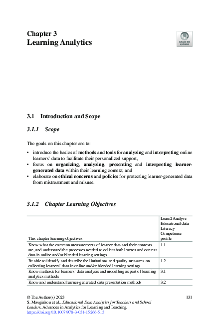(PDF) Learning Analytics