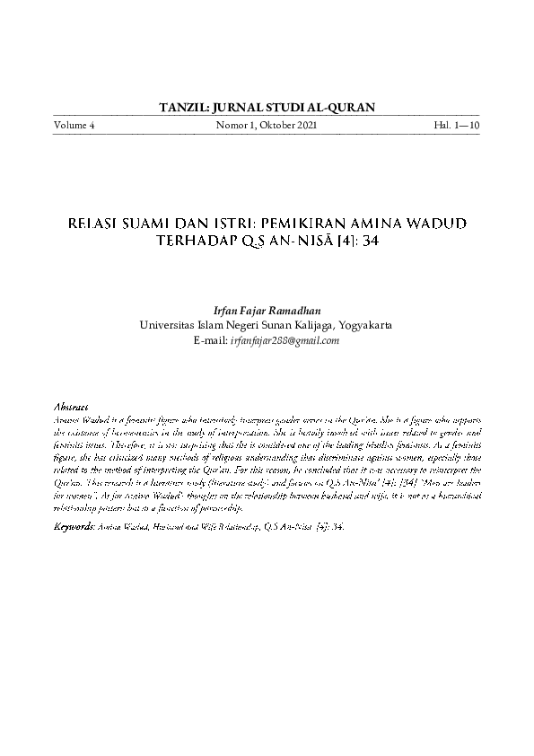(PDF) Relasi Suami Dan Istri