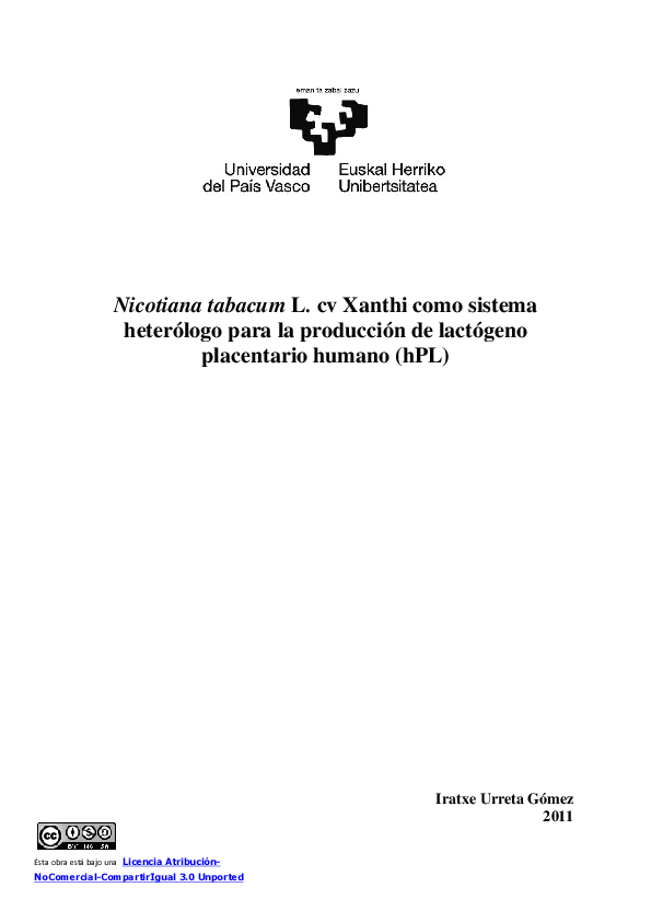 (PDF) Nicotiana tabacum" L. cv Xanthi como sistema heterólogo para la ...
