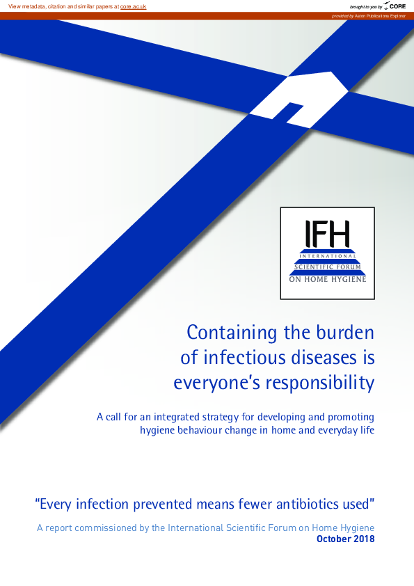 (PDF) Containing the burden of infectious diseases is everyone’s ...