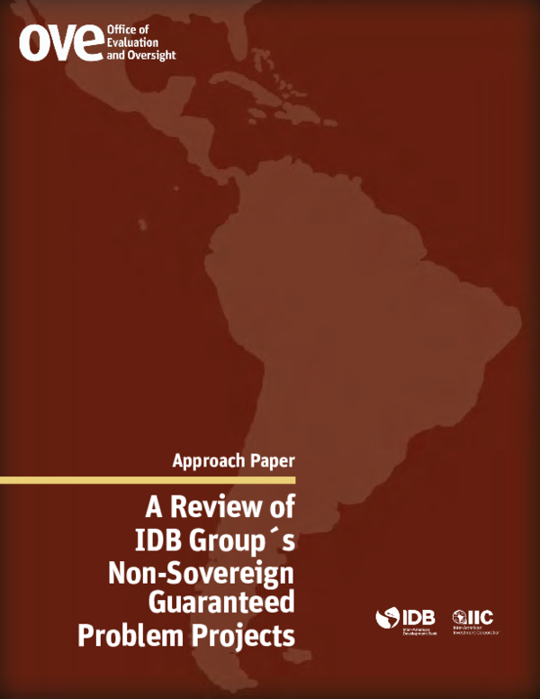 (PDF) Approach Paper: A Review of IDB Group's Non-Sovereign Guaranteed ...