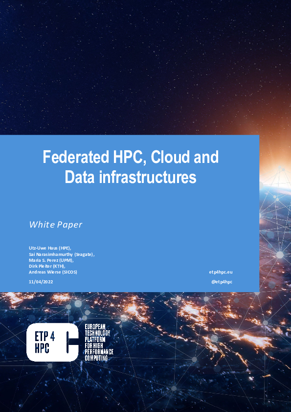 (PDF) Federated HPC, Cloud and Data infrastructures