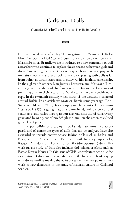 (PDF) Girls and Dolls