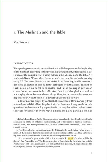 (PDF) The Mishnah and the Bible (proofs)