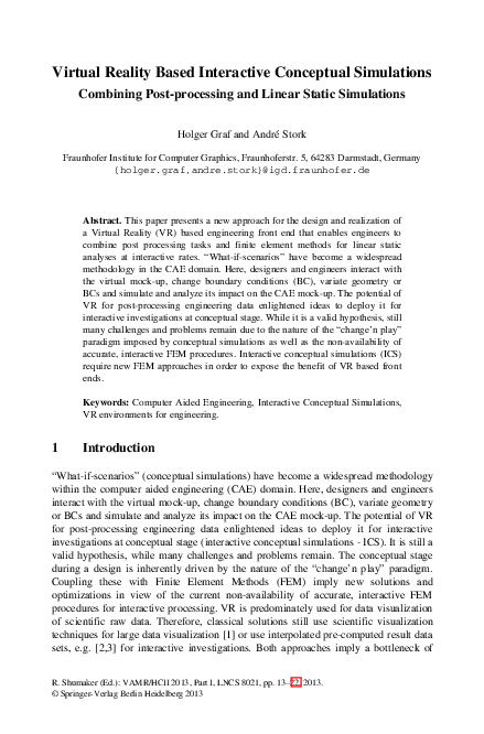 (PDF) Virtual Reality Based Interactive Conceptual Simulations