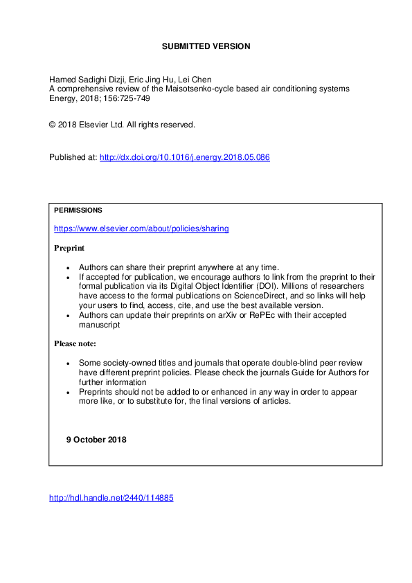 (PDF) A comprehensive review of the Maisotsenko-cycle based air ...