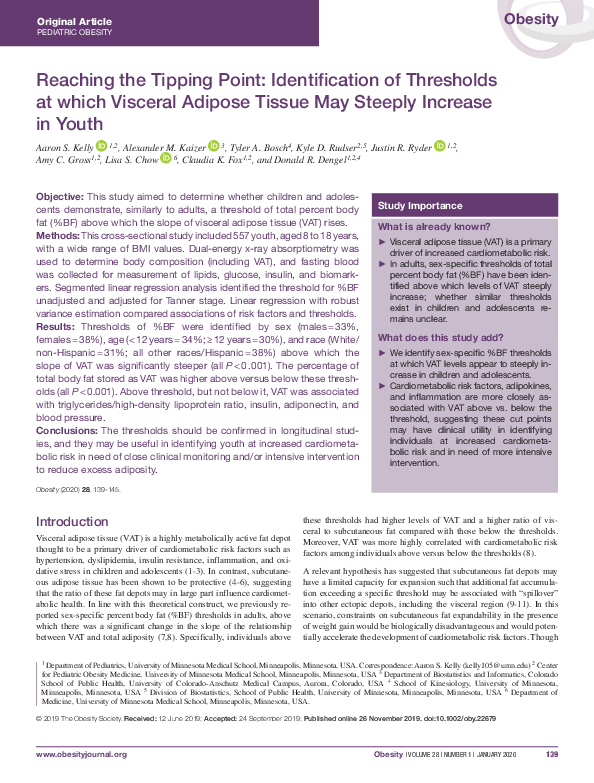 (PDF) Reaching the Tipping Point: Identification of Thresholds at which ...