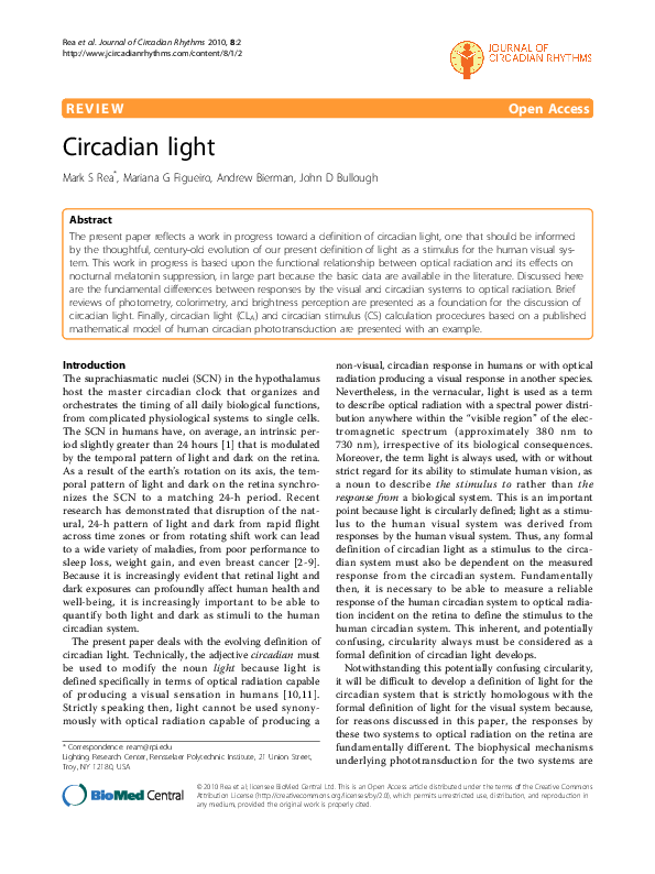 (PDF) Circadian light