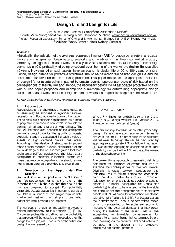 (PDF) Design life and design for life