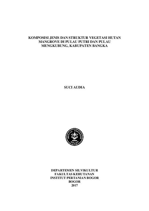 (PDF) Komposisi Jenis dan Struktur Vegetasi Hutan Mangrove di Pulau ...