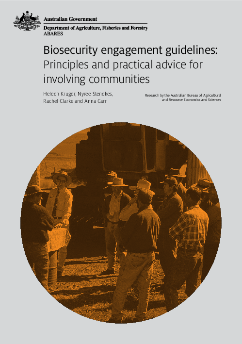 (PDF) Biosecurity engagement guidelines: principles and practical ...