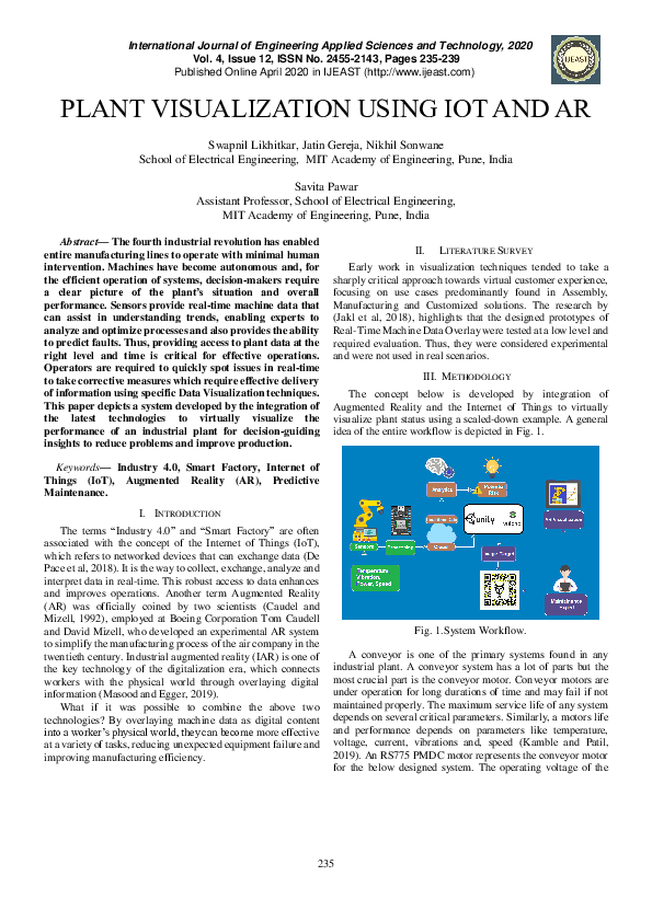 (PDF) Plant Visualization Using Iot and Ar
