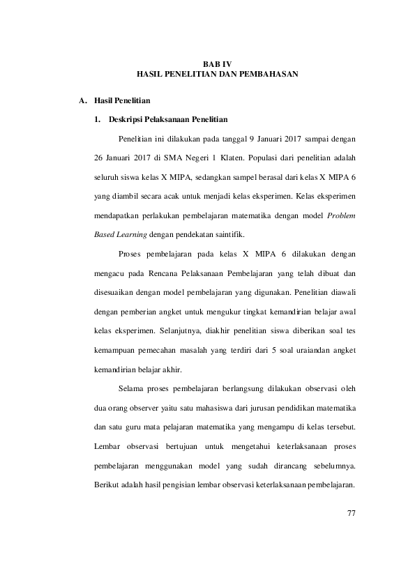 (PDF) Efektivitas Model Pembelajaran Problem Based Learning Dengan Pendekatan Saintifik Ditinjau ...