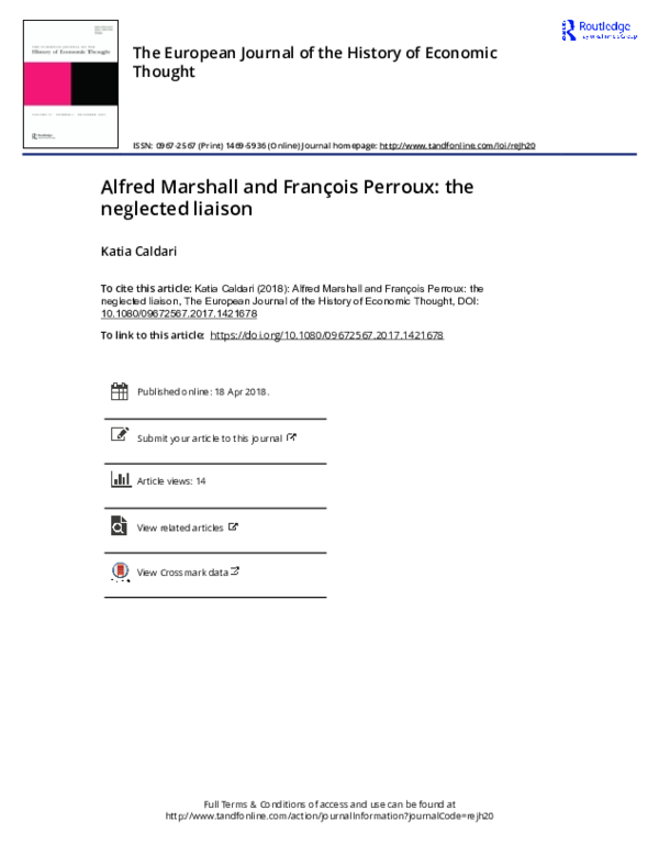 (PDF) Alfred Marshall and François Perroux: the neglected liaison