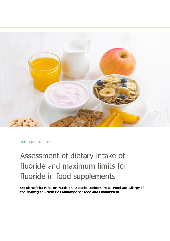 (PDF) Assessment of dietary intake of fluoride and maximum limits of ...